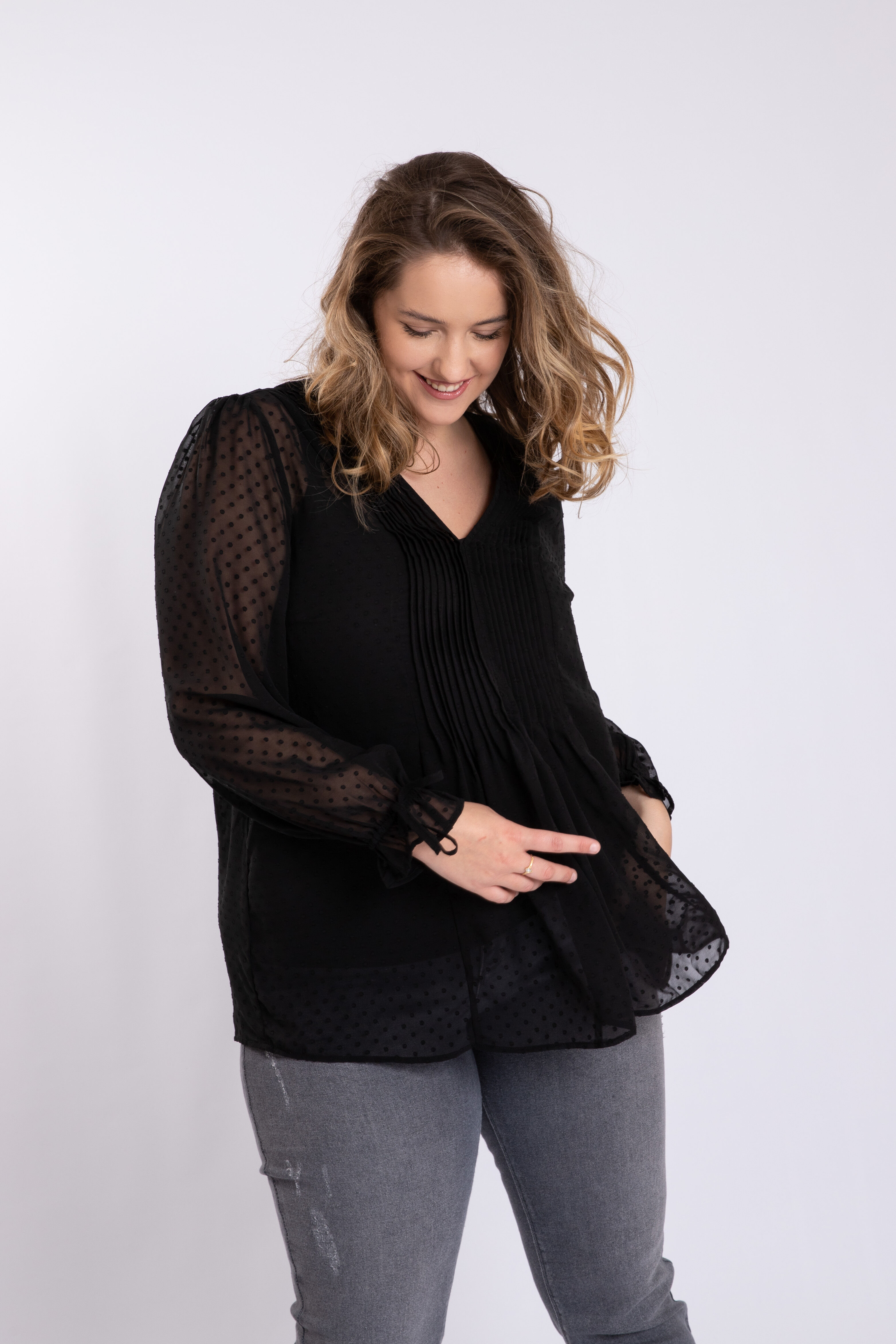 Damen Durchsichtige Bluse | MS Mode