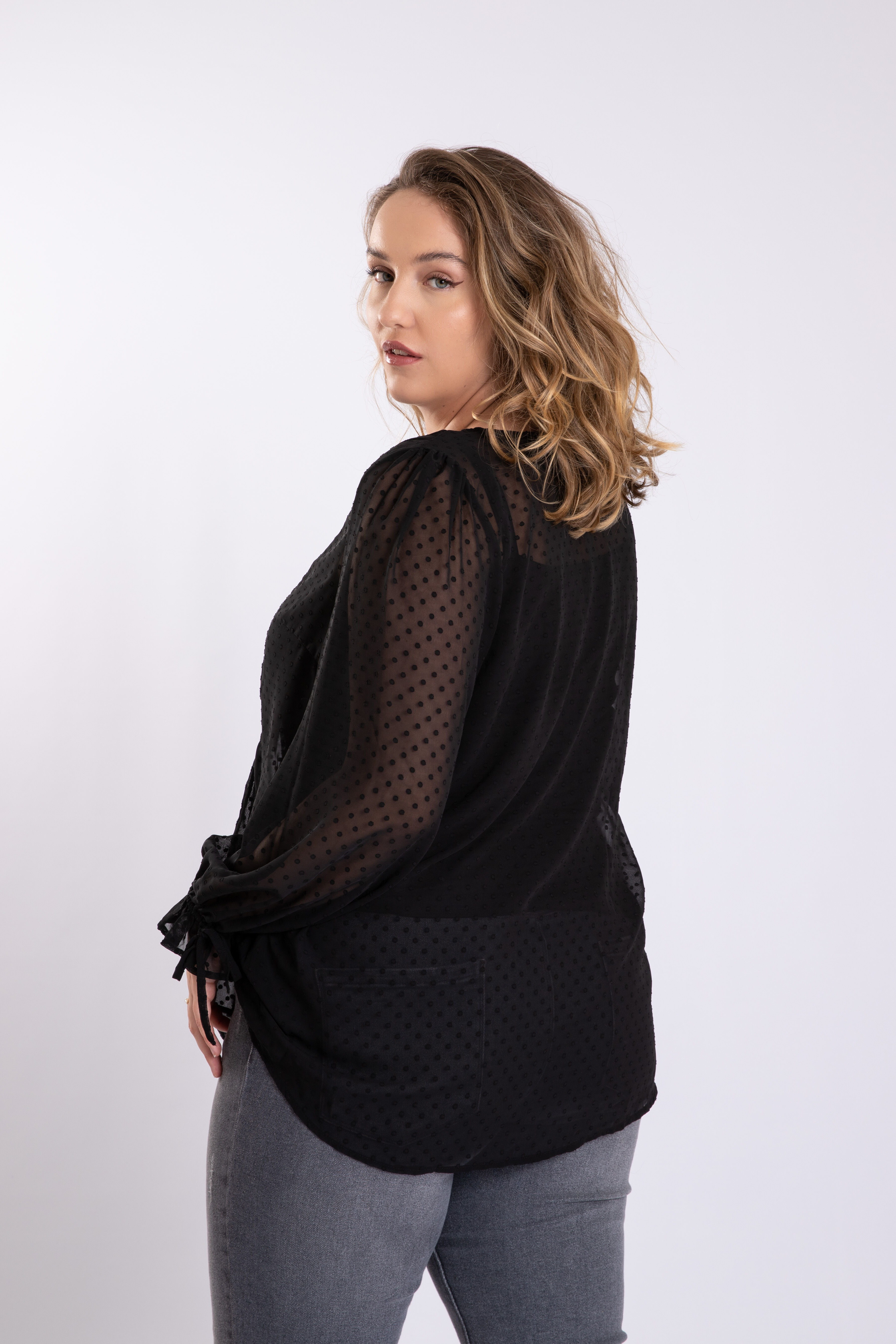 Damen Durchsichtige Bluse | MS Mode