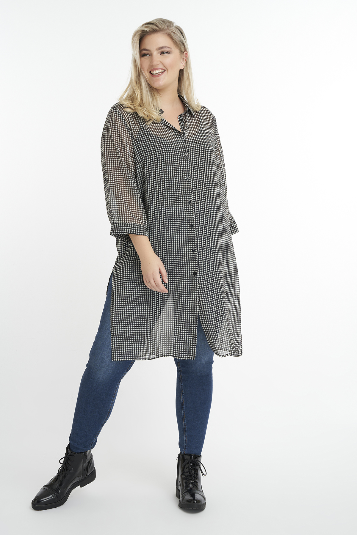 Damen Durchsichtige Bluse | MS Mode